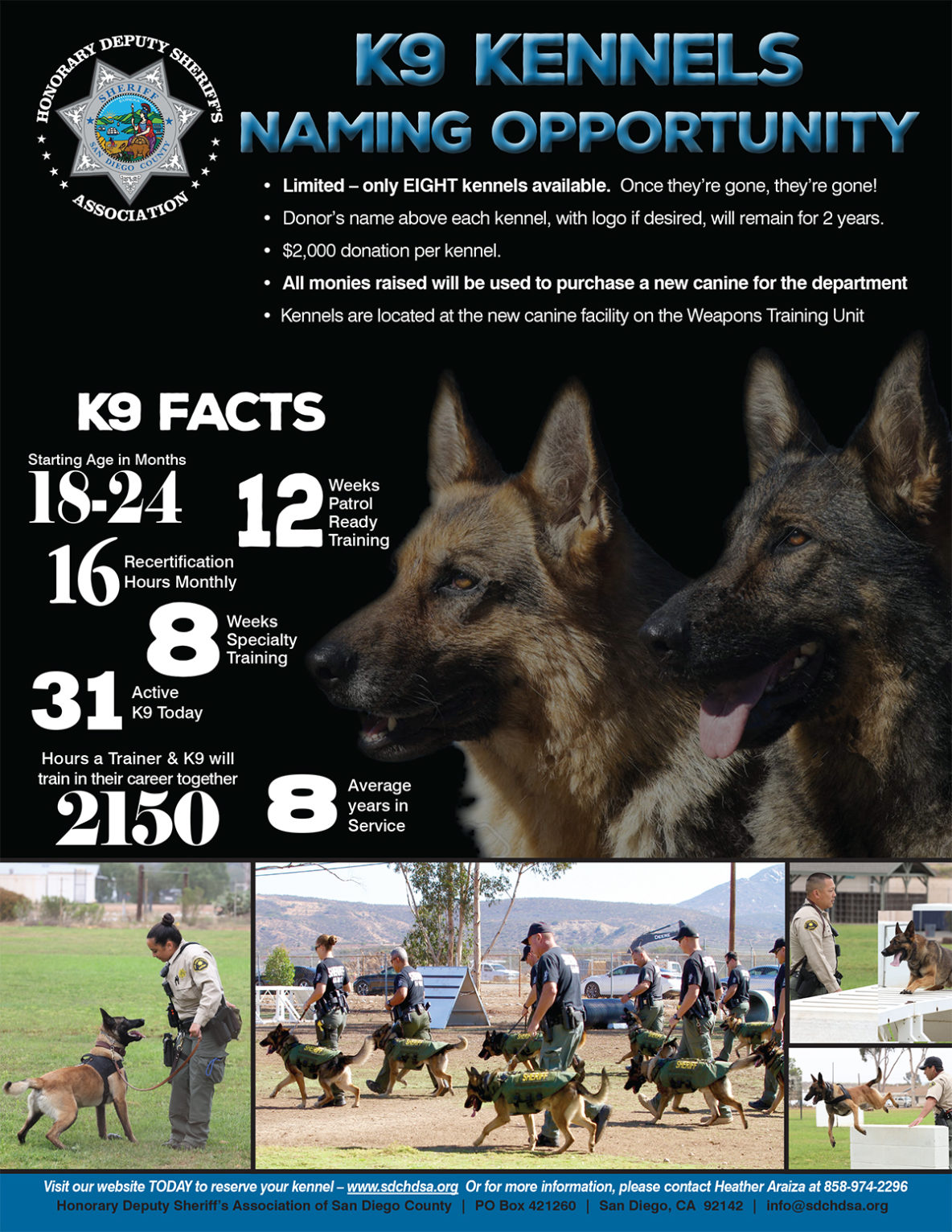 K9 Kennel Naming Opportunity - San Diego County Honorary Deputy ...